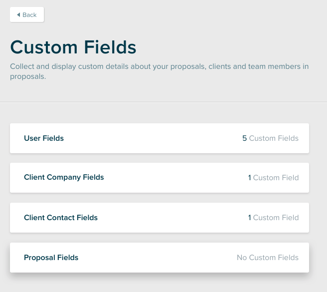Custom Fields – Proposify Custom Fields – Proposify